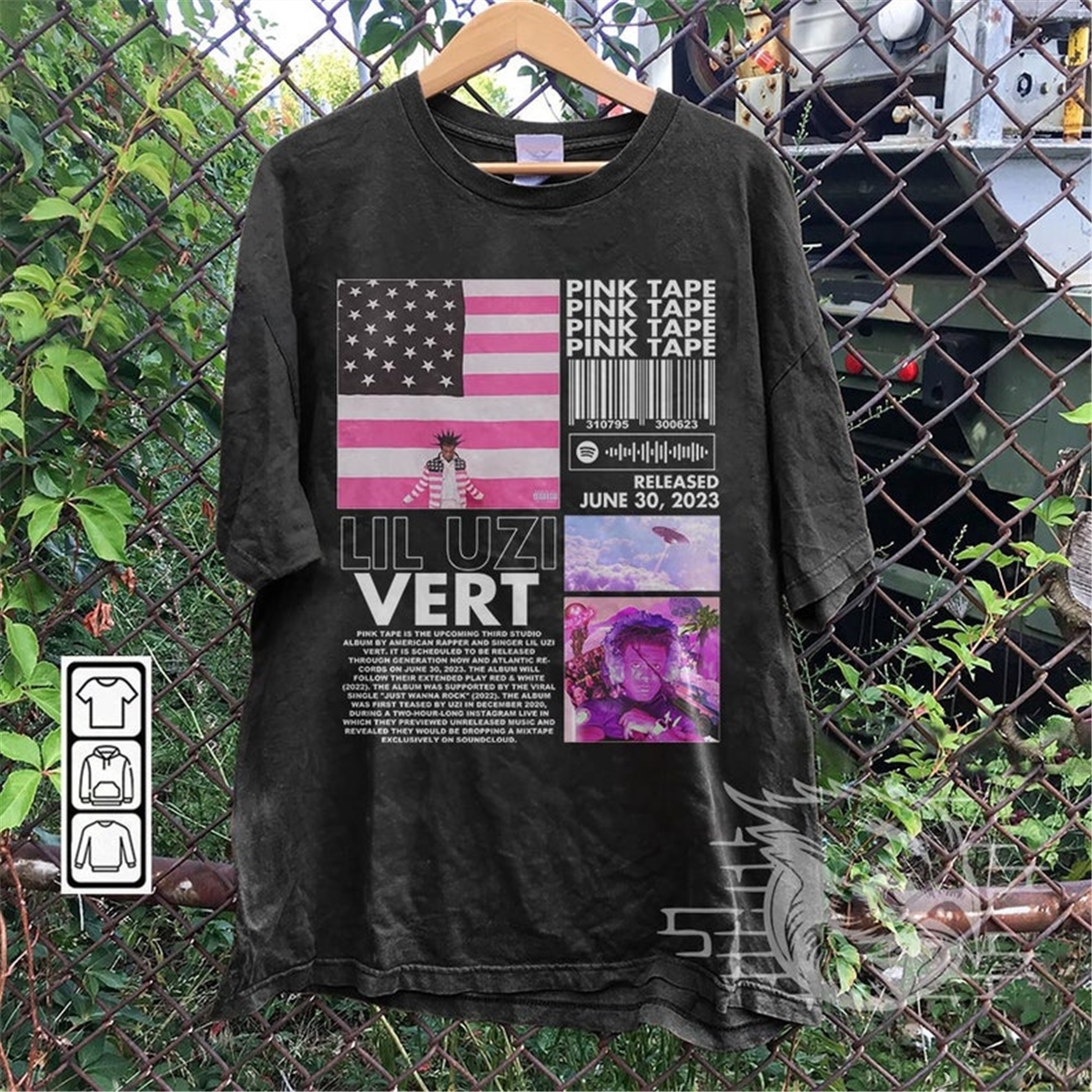 Lil Uzi Vert Rap Shirt K2, Lil Uzi Vert Pink Tape Album Swea | Inspire ...