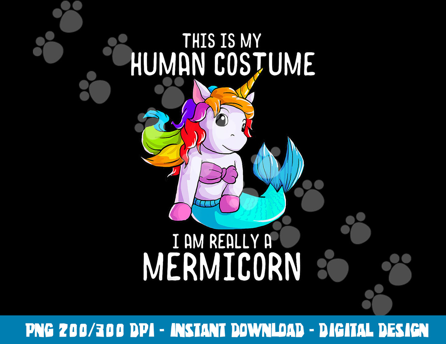 Halloween Costume Mermaid Unicorn Mermicorn Costume png,sub | Inspire ...