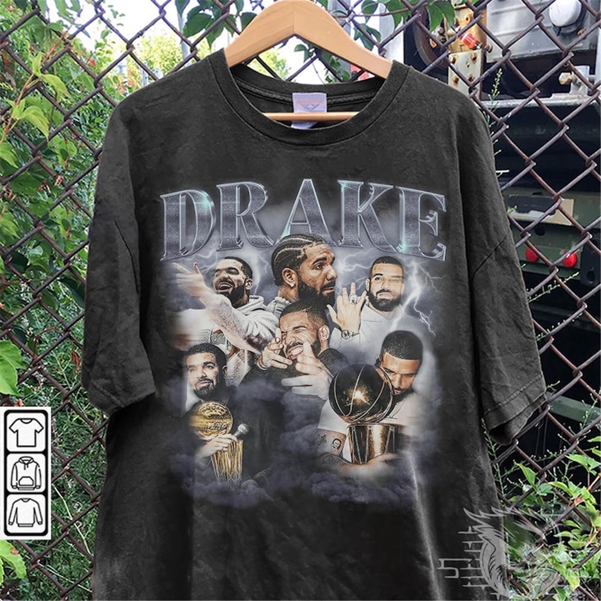 Drake Rap Shirt, Vintage Drake Bootleg Drizzy Champaign Papi | Inspire ...