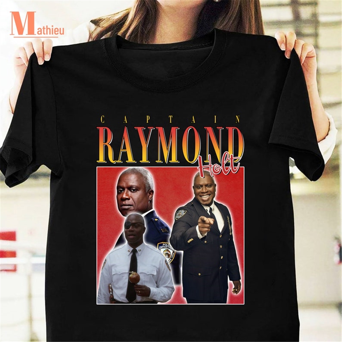 Captain Raymond Holt Homage T-Shirt, Brooklyn Nine-Nine TV S | Inspire ...