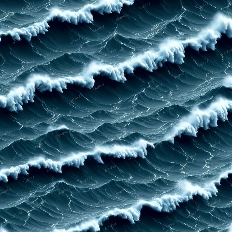 Wind Swept Ocean Waves 42 Seamless Tileable Repeating Patter - Inspire ...