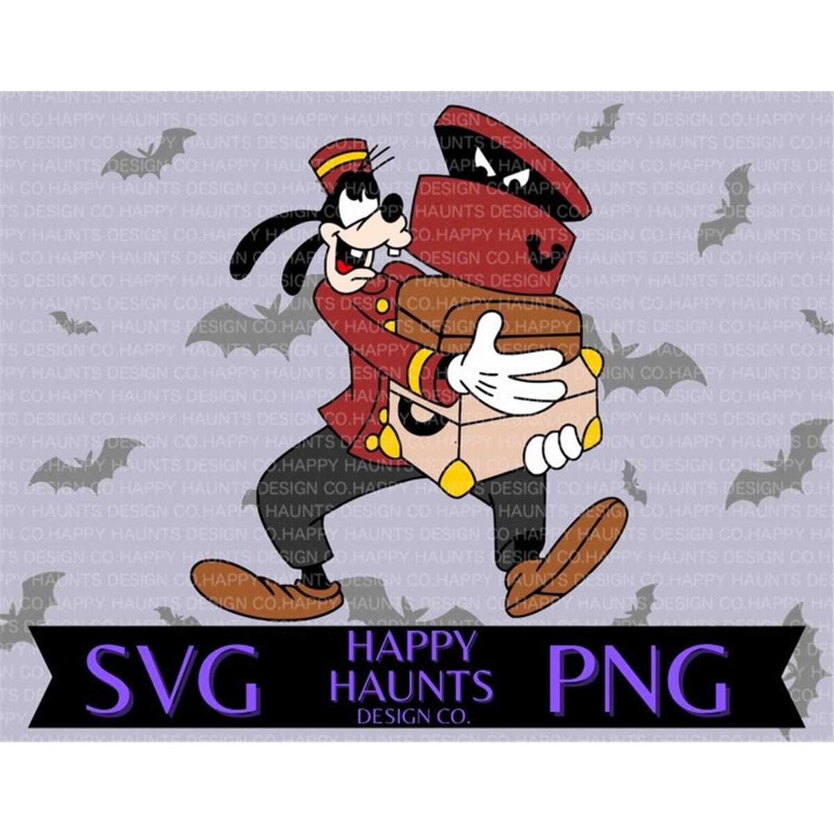 Bellhop Goofy SVG, easy cut file for Cricut, Layered by col | Inspire ...