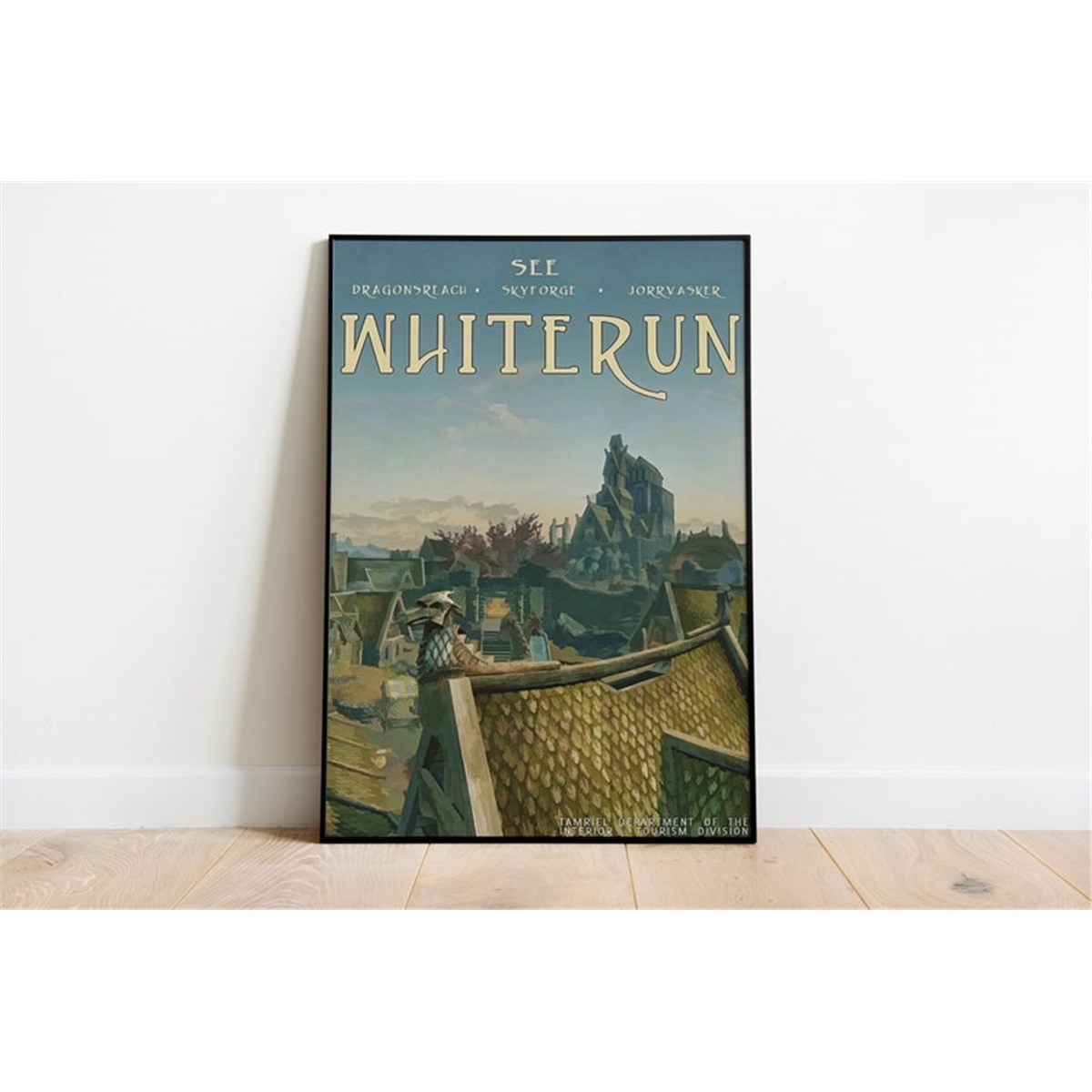 Whiterun Skyrim Travel Poster | Skyrim Poster | Whiterun Pos | Inspire ...