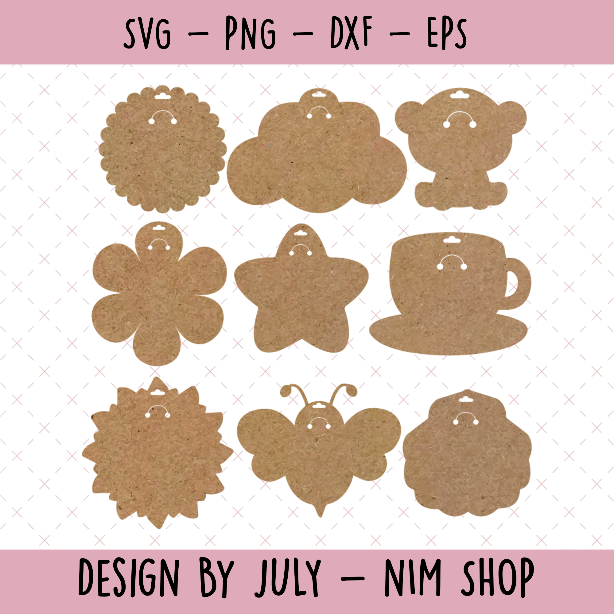 Cute Keyring Display Card SVG | Inspire Uplift