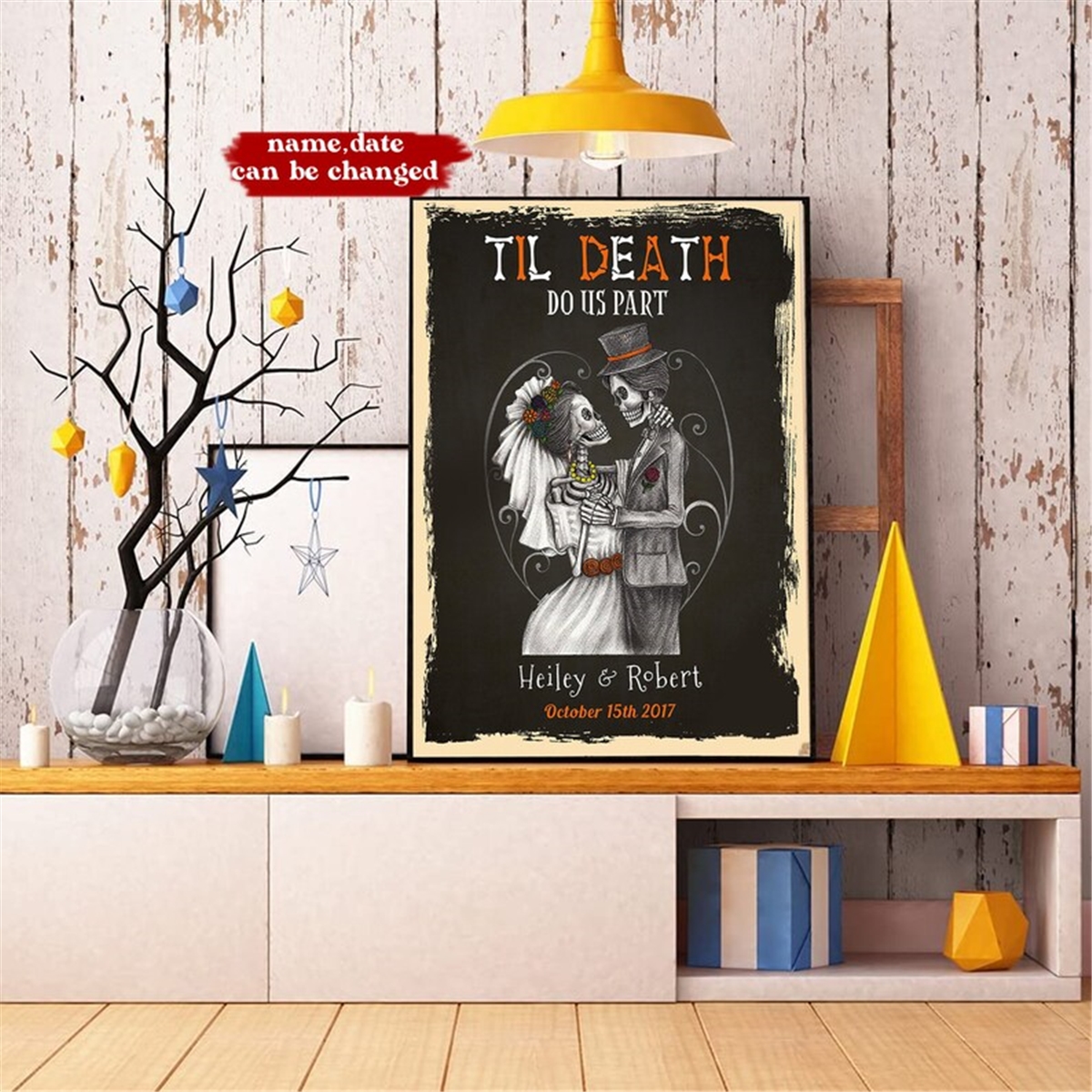 Personalized Til Death Do Us Part Poster, Custom Name And Da | Inspire ...