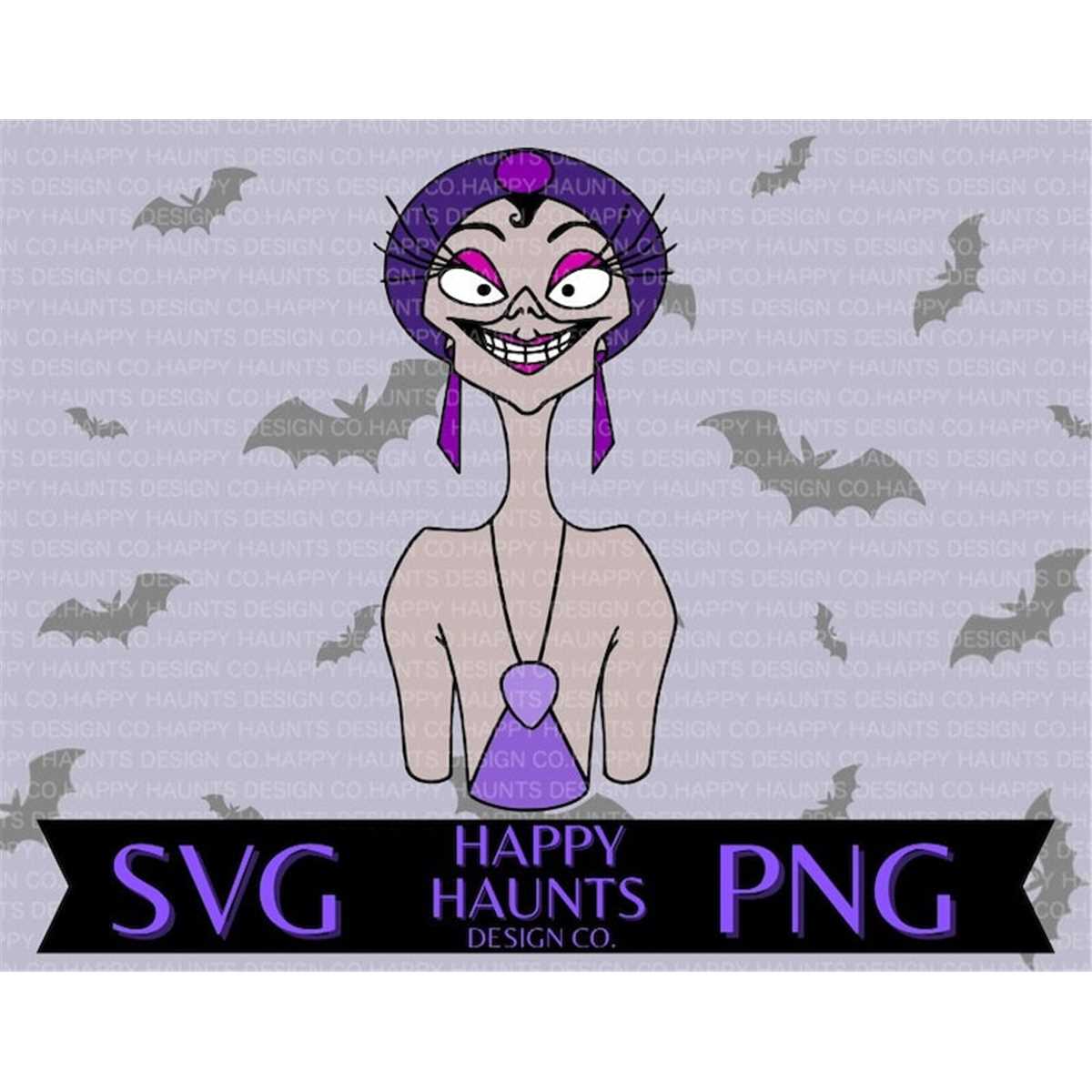 Yzma SVG, easy cut file for Cricut, Layered by colour | Inspire Uplift