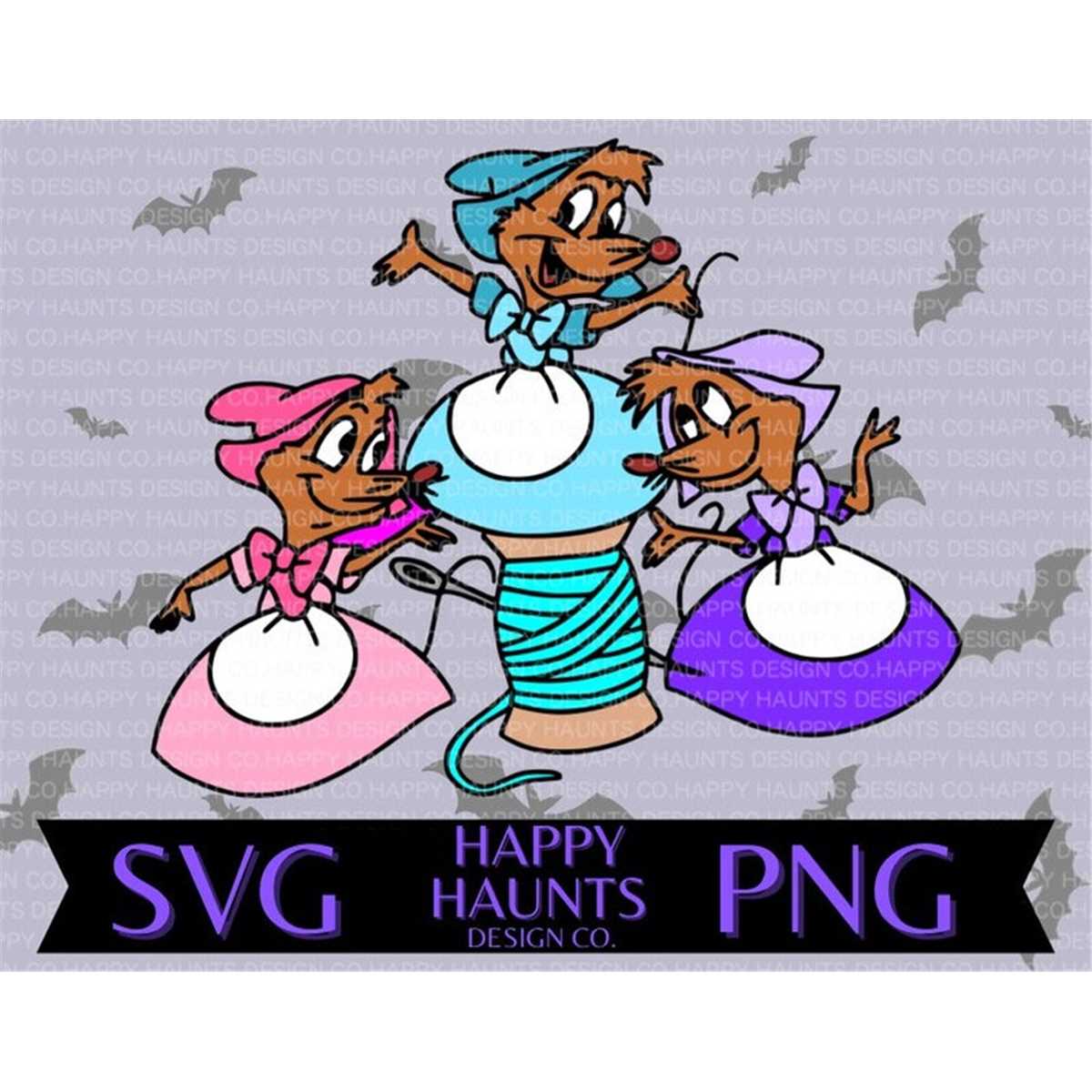 Mice SVG, easy cut file for Cricut, layered by colour - Inspire Uplift