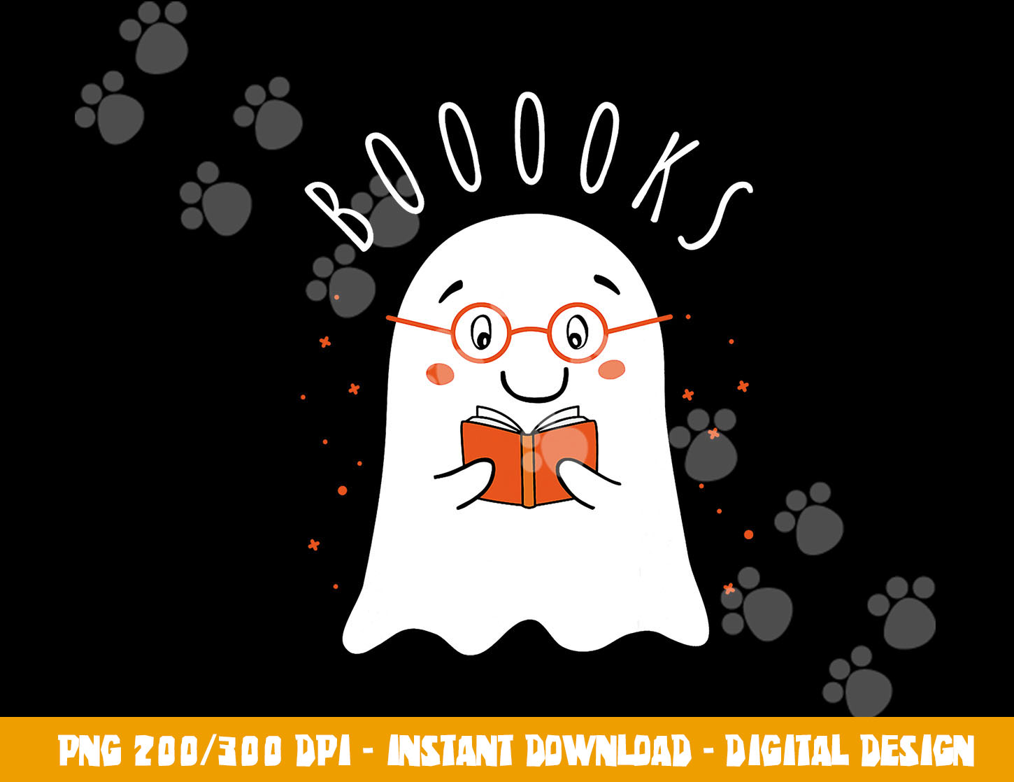 Halloween Teacher Librarian Books Reading Ghost Pun BOOOOKS | Inspire ...