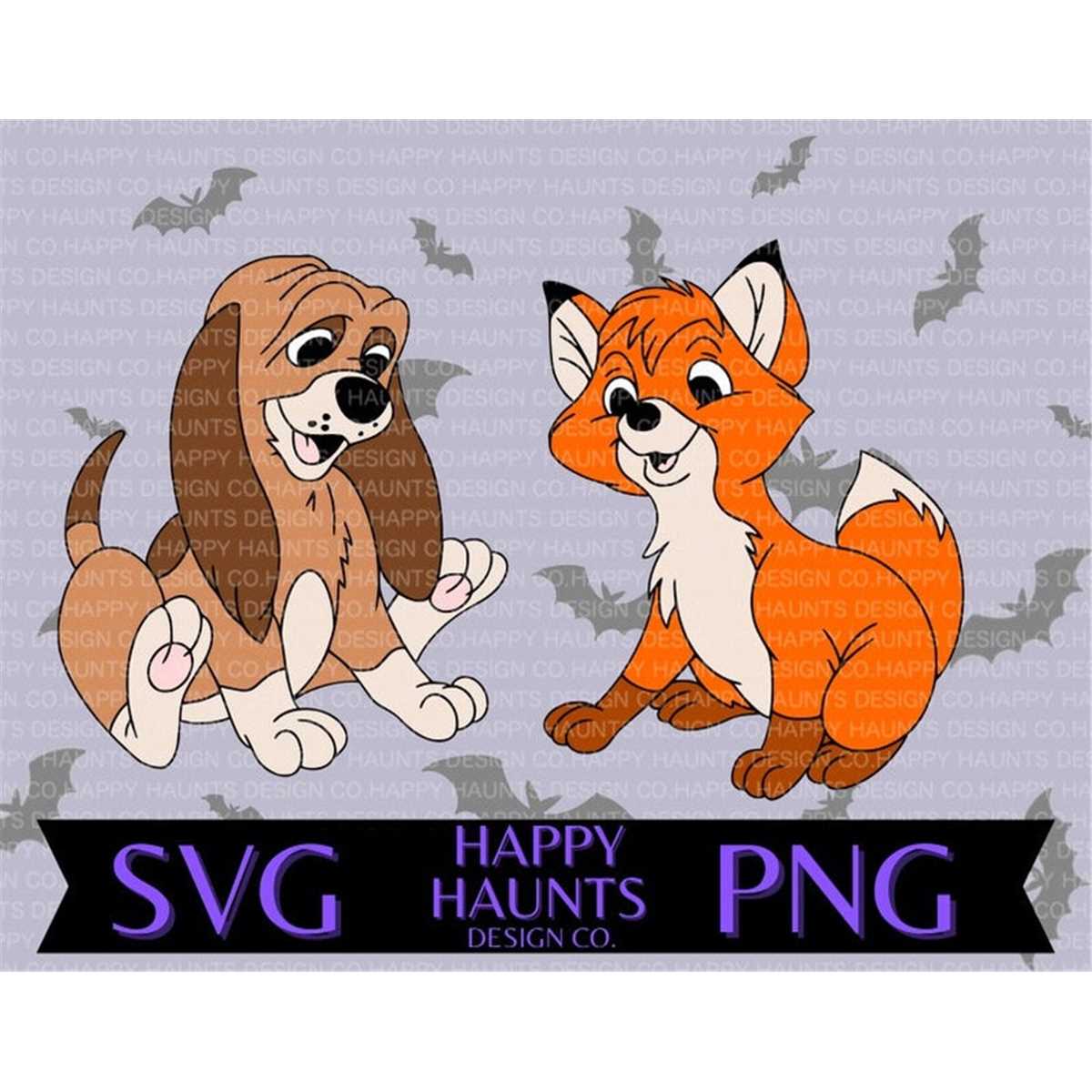 Tod and copper SVG, easy cut file for Cricut, Layered by col | Inspire ...