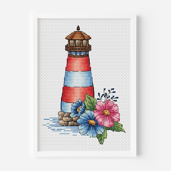 Lighthouse Cross Stitch Pattern PDF, Sea Cross Stitch Patter | Inspire ...