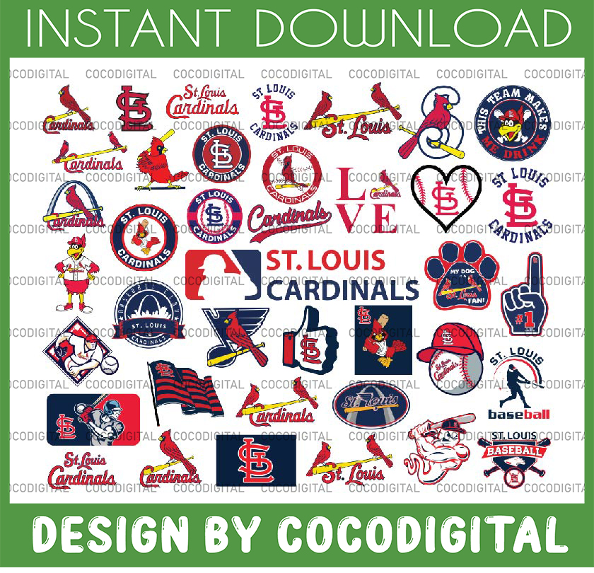 55 Files St Louis Cardinals svg, Cut Files, SVG Files, Baseb - Inspire ...