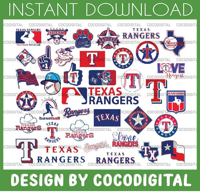 37 Files Texas Rangers Svg, Baseball Clipart, Cricut Texas s | Inspire ...