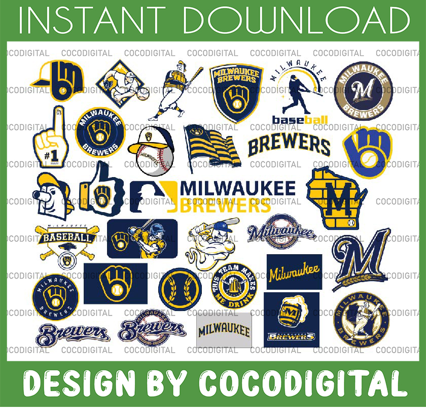 31 Files Milwaukee Brewers SVG Files, Cut Files, Baseball Cl | Inspire ...