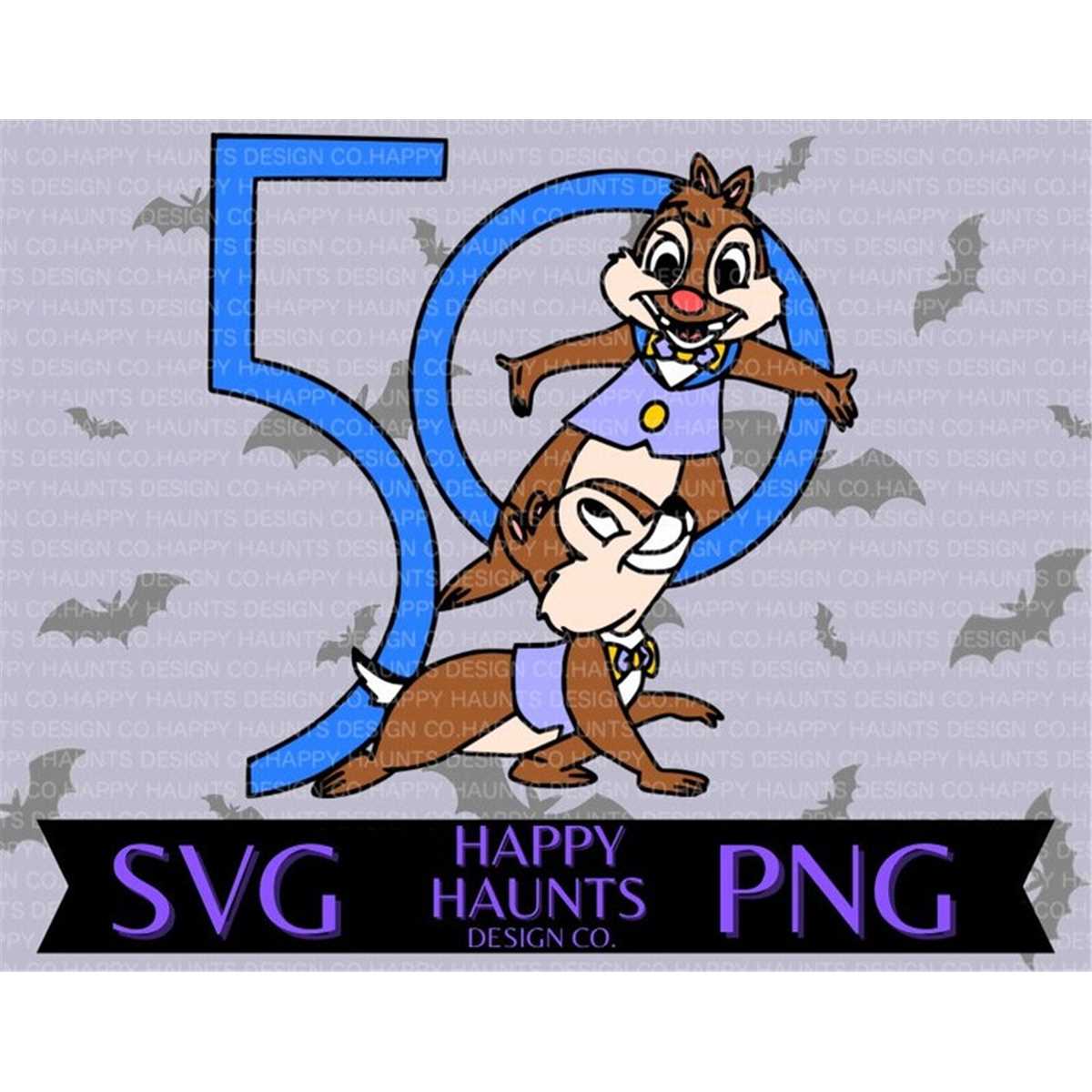 50th chip & dale SVG, easy cut file for Cricut, Layered by c | Inspire ...