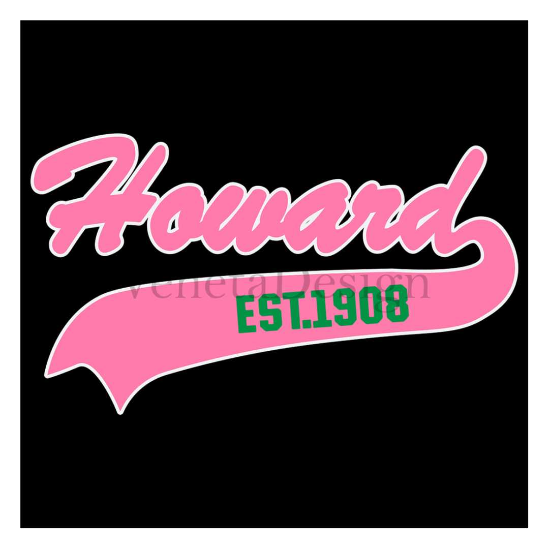 Howard est 1908, Sorority Svg, Alpha kappa alpha svg, Aka Gi | Inspire ...
