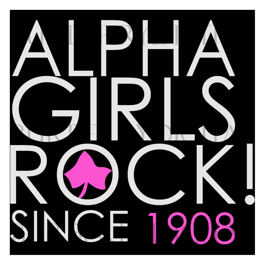 Alpha Girls Girl Rock Svg, Aka Sorority Gift, Aka Sorority S | Inspire ...