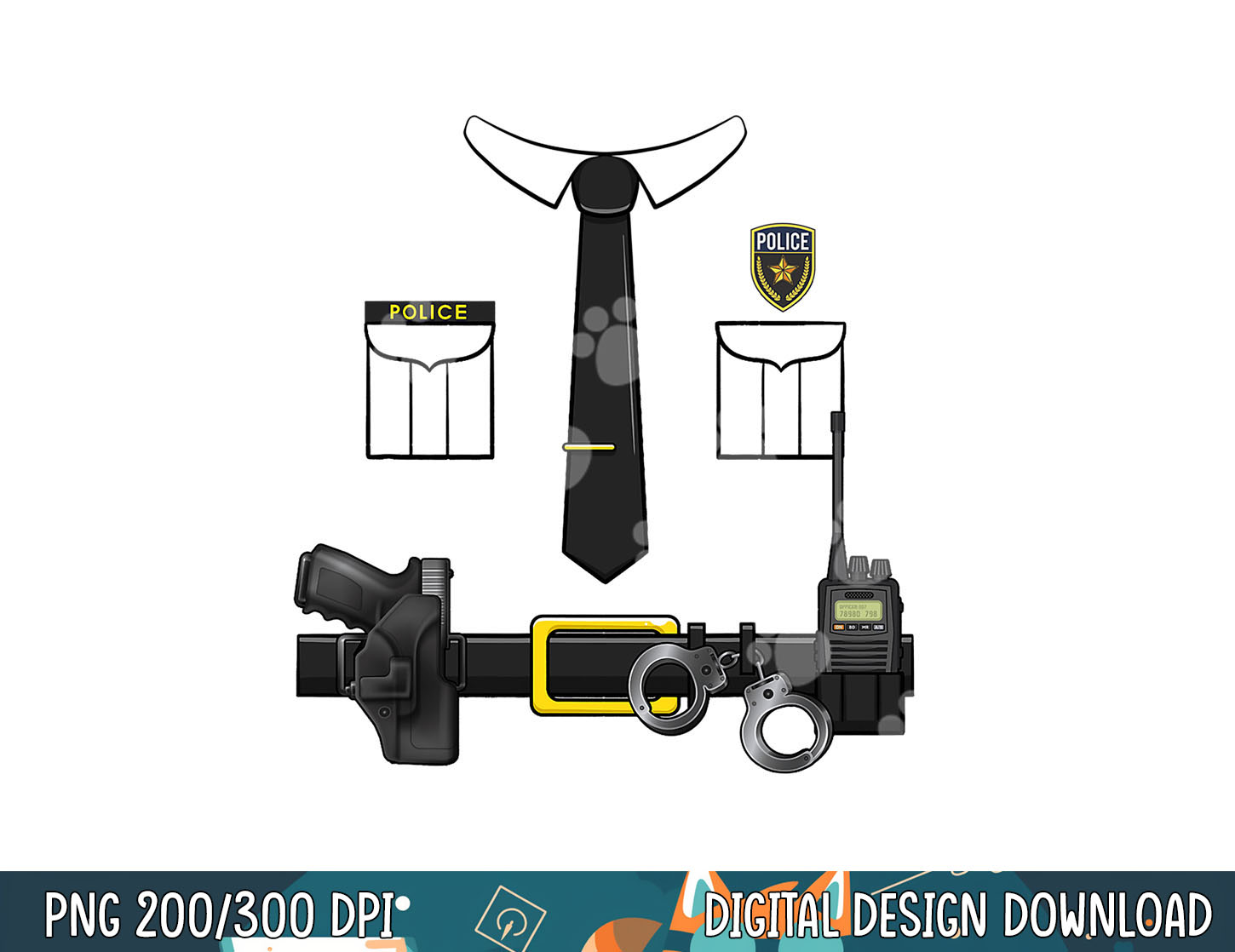 Police Uniform Officer Costume Halloween Policeman Matching | Inspire ...