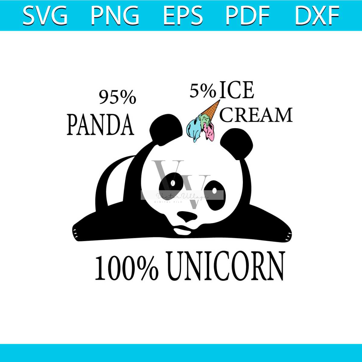 One Hundred Percent Unicorn Summer Shirt Vector Ice Cream Sv | Inspire ...