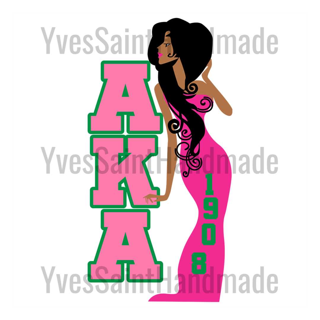 AKA Girl 1908, Sorority Svg, aka sorority svg, Aka Girl gang - Inspire ...