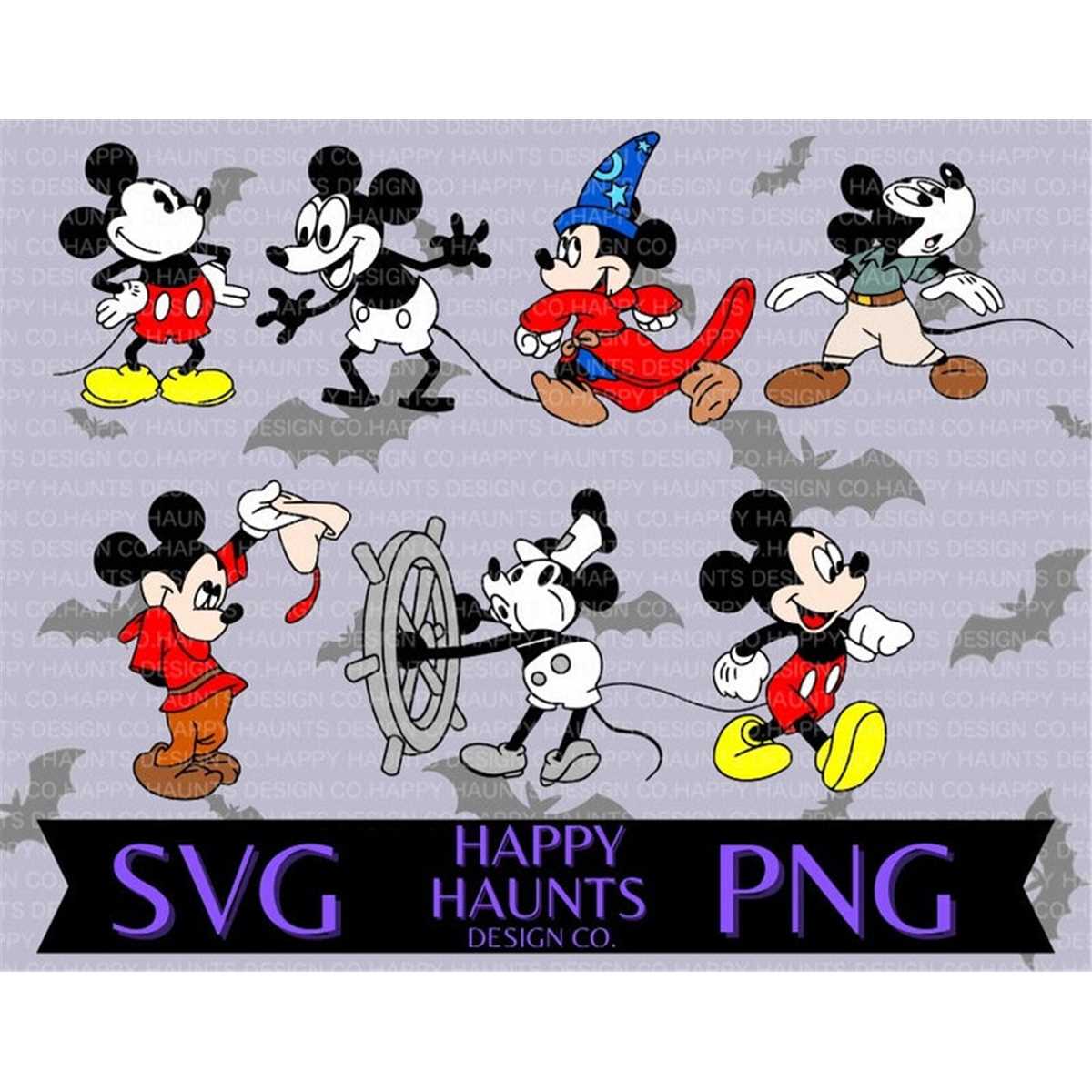 Mickey Through the years SVG, easy cut file for Cricut, Laye | Inspire ...
