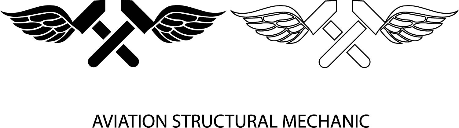 AVIATION STRUCTURAL MECHANIC VECTOR FILE Black white vector | Inspire ...