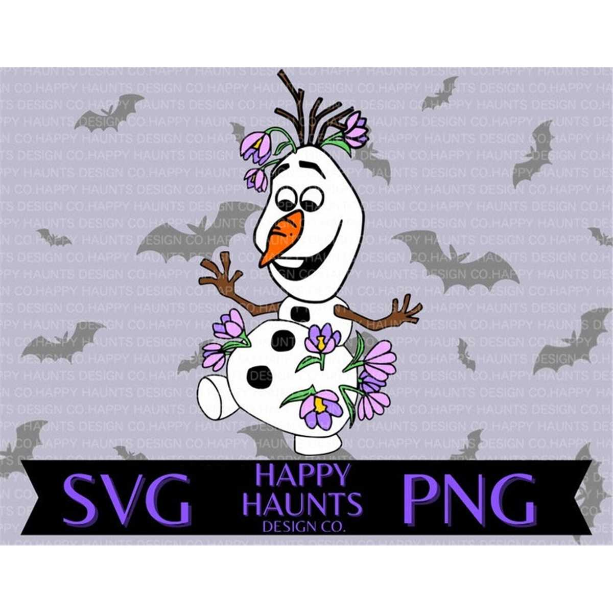 Spring Olaf SVG, easy cut file for Cricut, Layered by colour | Inspire ...