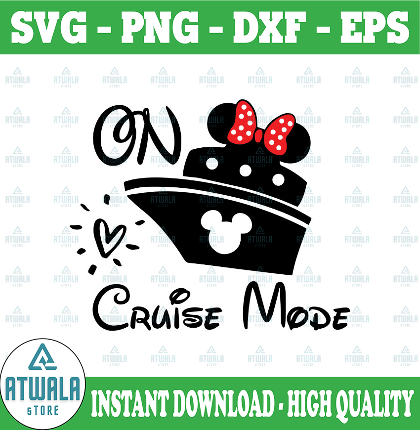 Disney On Cruise Mode SVG Cutting File / Multiple File Forma | Inspire ...