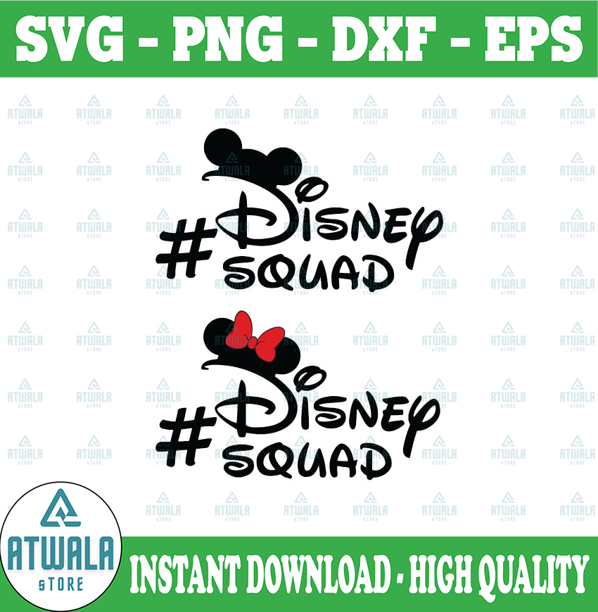 Disney Squad SVG / Minnie mouse SVG / Mickey mause SVG / Dis | Inspire ...