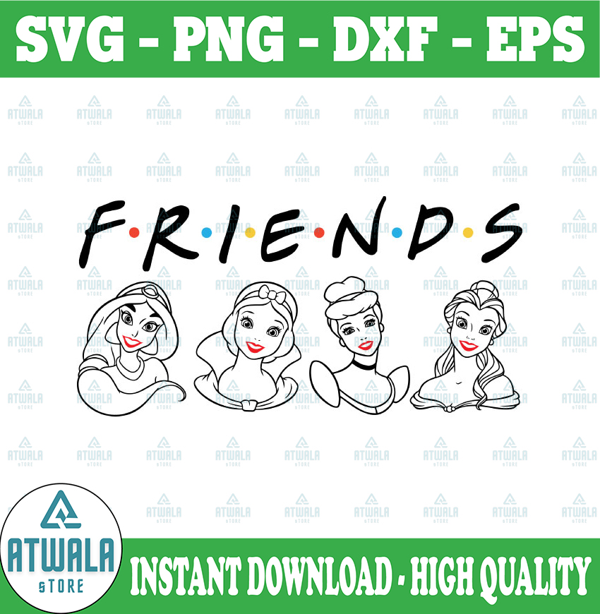 Princess Friends SVG, Disney Princess Friends, Princess Frie | Inspire ...