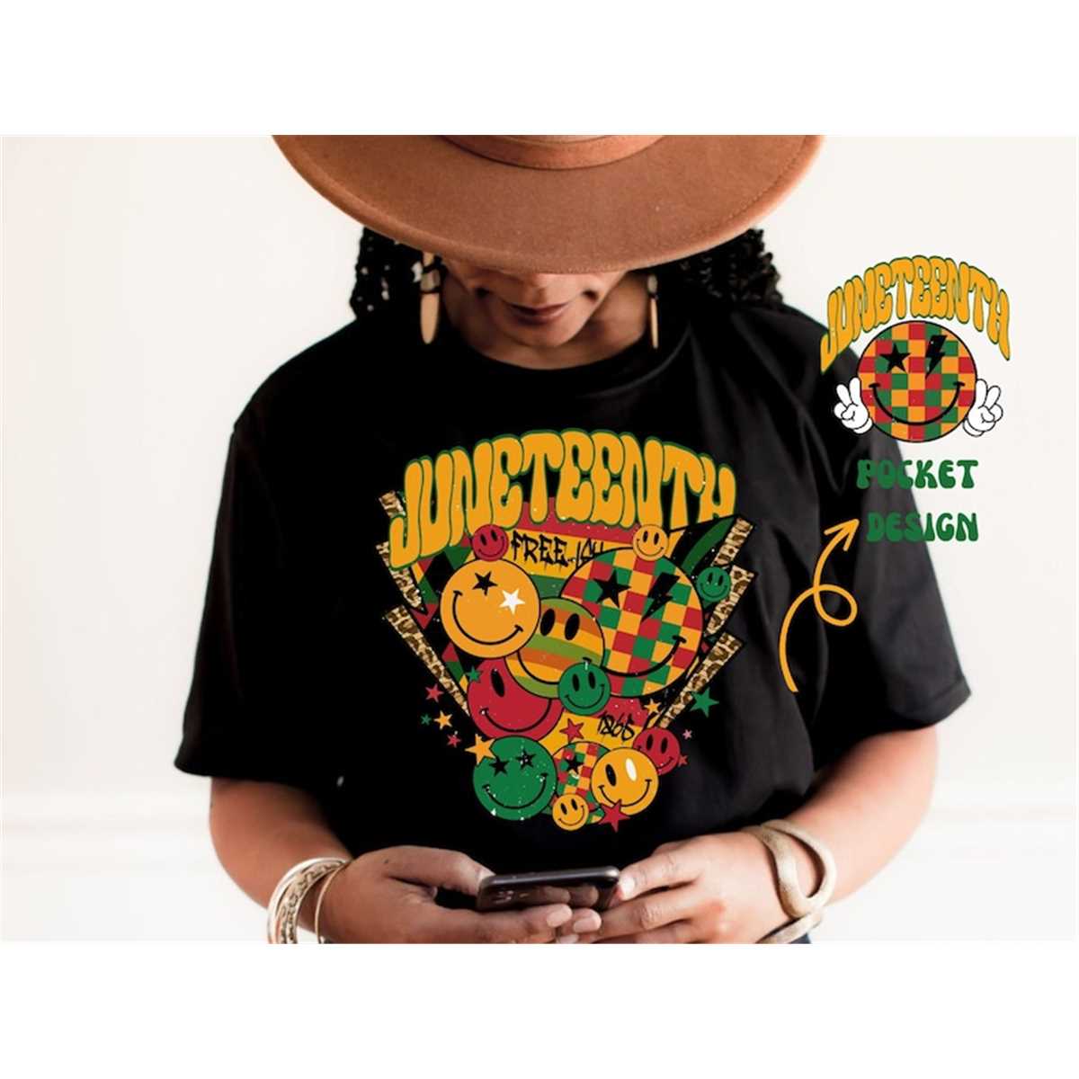 Retro Juneteenth smiley face collage png, Juneteenth sublima | Inspire ...