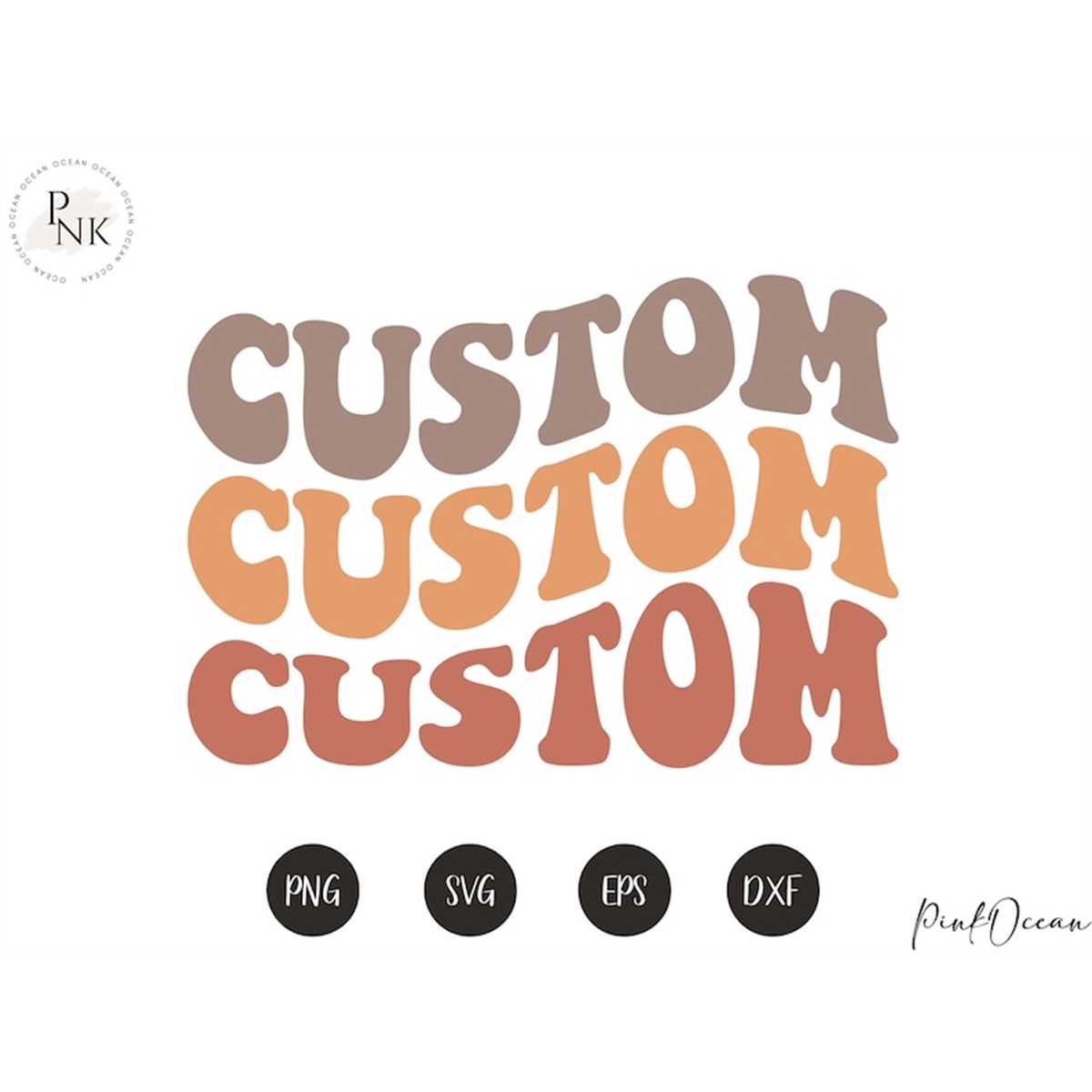 Custom Wavy Text Svg, Custom wavy letters svg, custom wavy f - Inspire ...