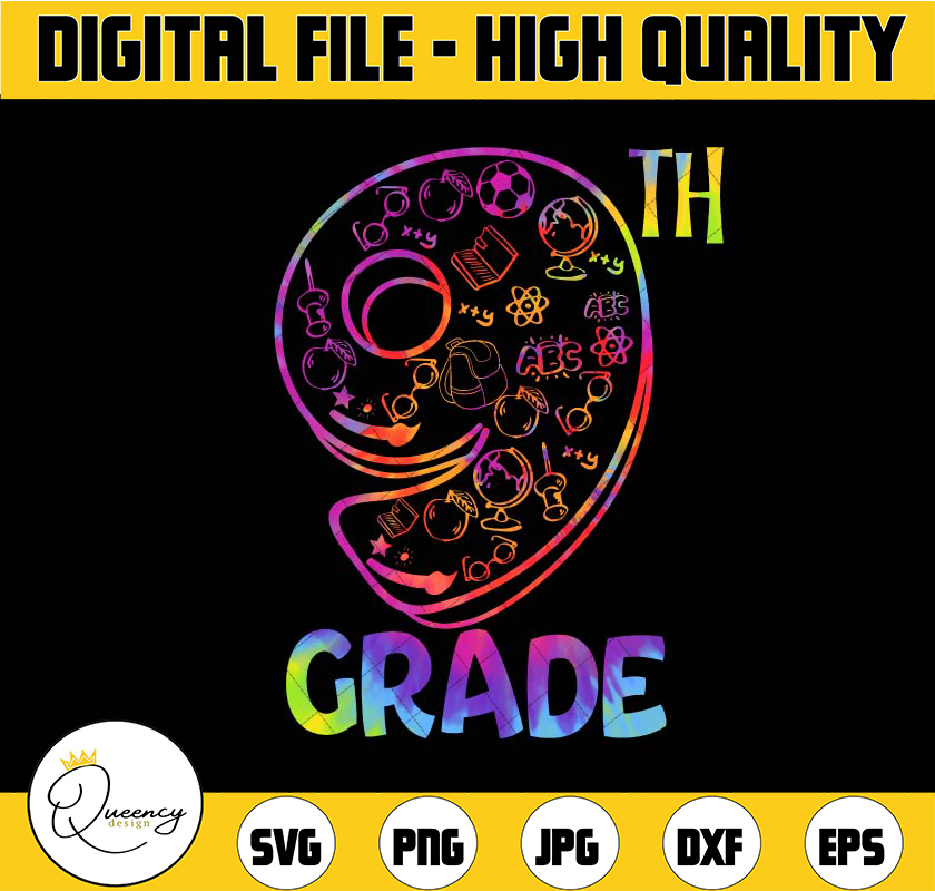 Tie Dye 9th Grade Png, Fifth Grade Png, 9th Grade Teacher Pn | Inspire ...