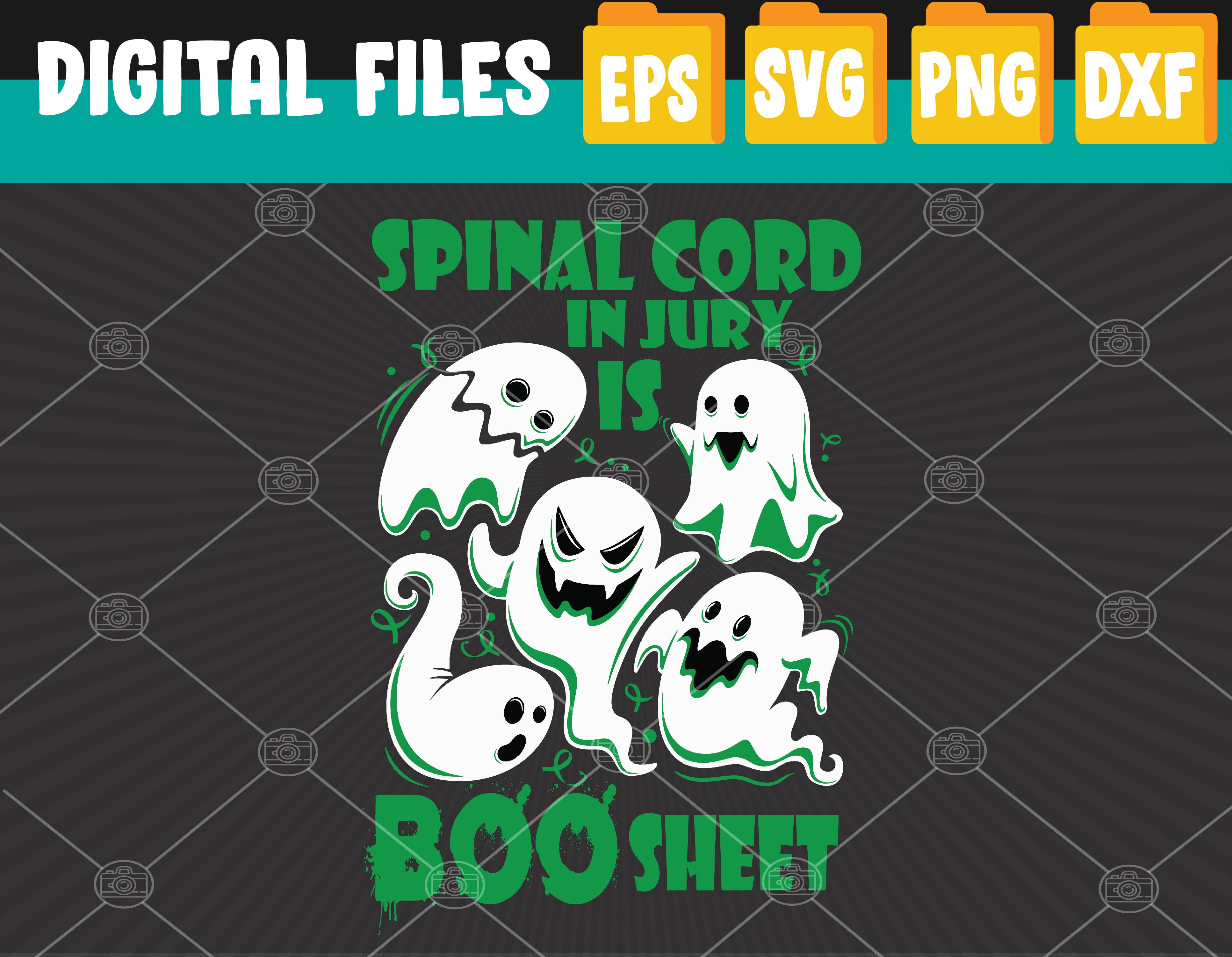 Spinal Cord Injury is Boo Sheet Green Boos Halloween Ghost S - Inspire ...