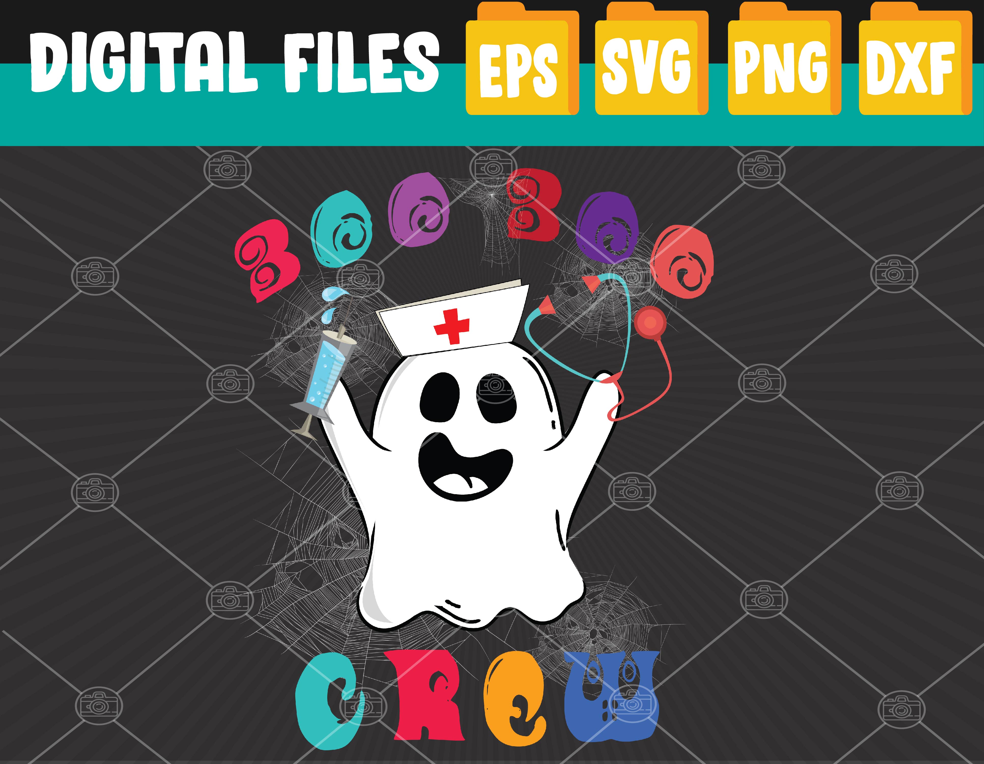 Funny Ghost EMS EMT Paramedic Nurse Halloween Boo Boo Crew S | Inspire ...