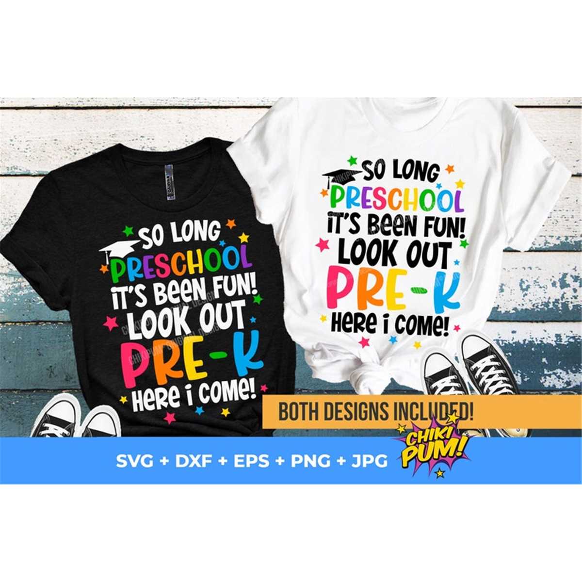 So Long Preschool SVG, Preschool Graduation SVG, Pre-K here | Inspire ...