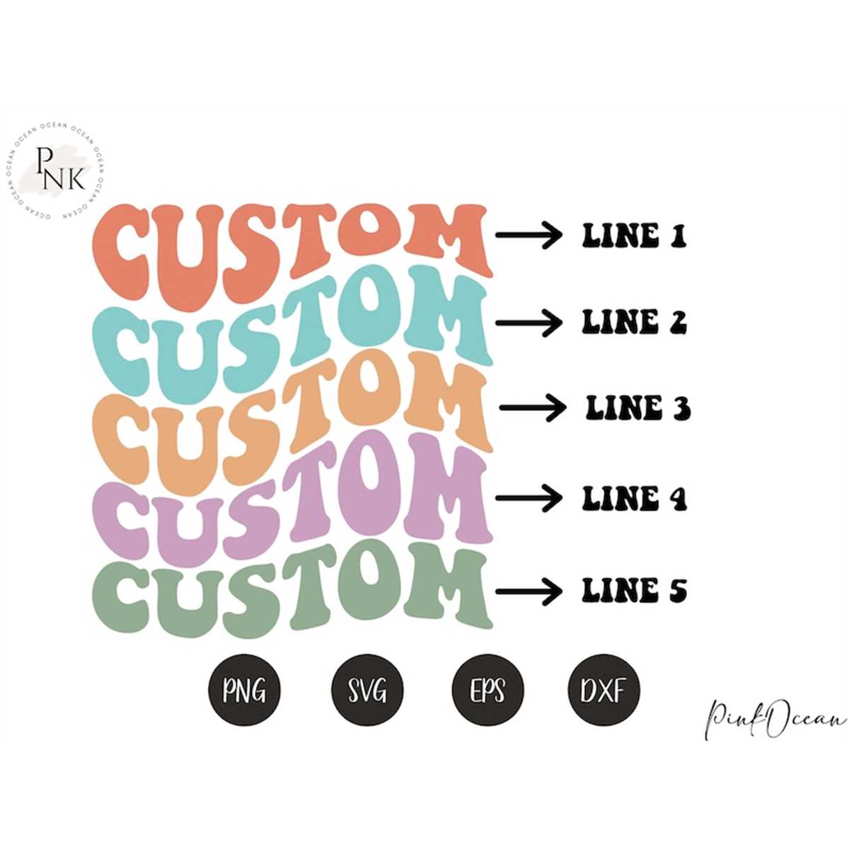 Custom Wavy Text Svg, Custom wavy letters svg, custom wavy f | Inspire ...