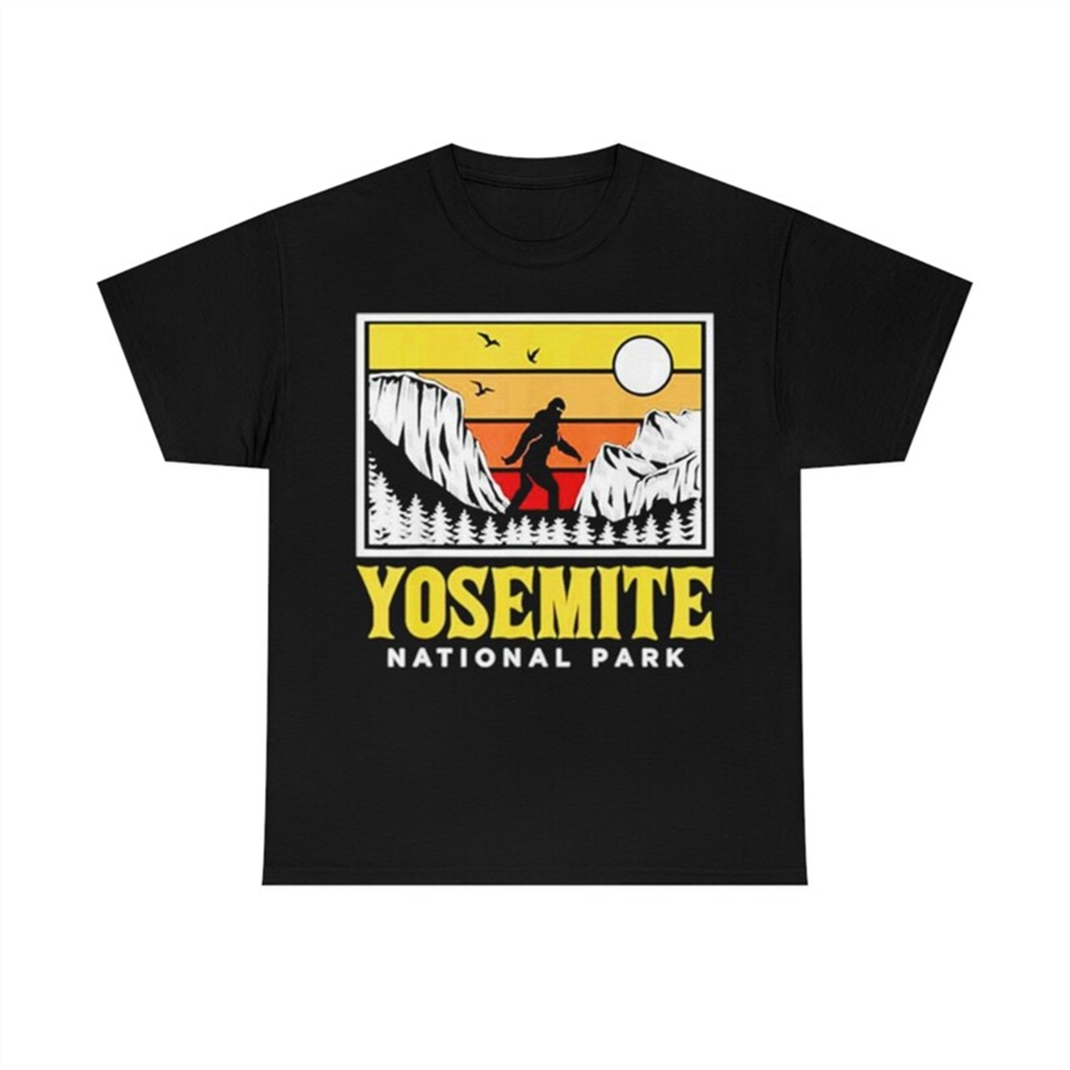 Yosemite National Park US Bigfoot Sasquatch Yeti Vintage T-S | Inspire ...