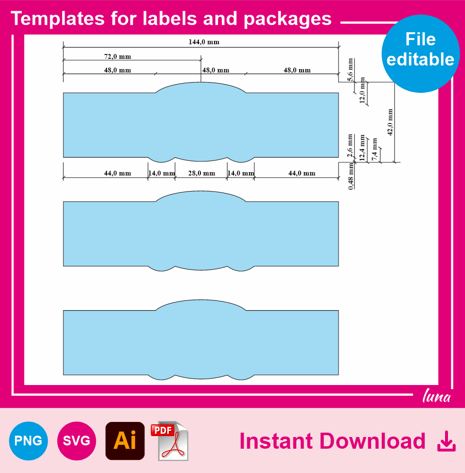 Templates for labels and packages | Inspire Uplift