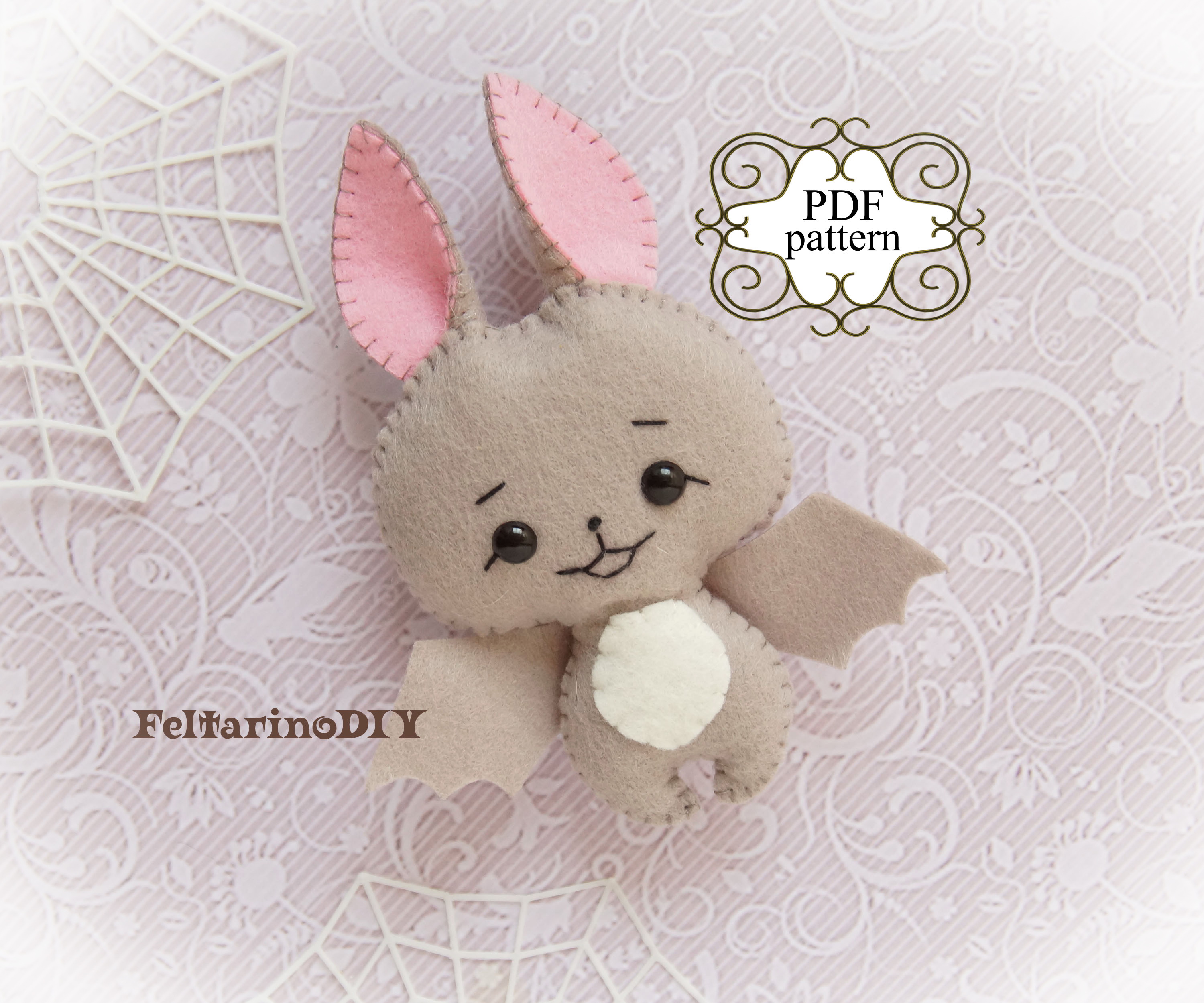 Felt Halloween bat pattern, Bat sewing pattern, Halloween ba - Inspire ...