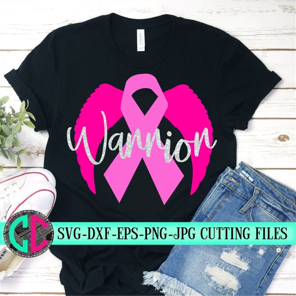 Breast Cancer svg, Cancer warrior Wings svg, Cancer Survivor - Inspire ...