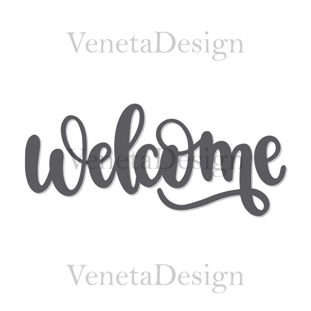 Welcome SVG, Eps, DXF, Jpg, Png, Welcome Cut File for Cricut | Inspire Uplift