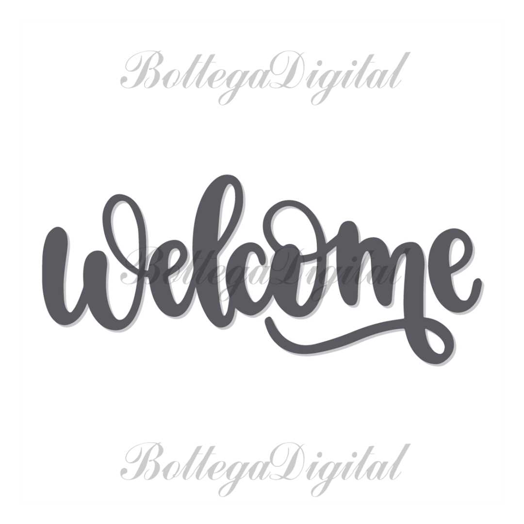 Welcome SVG, Eps, DXF, Jpg, Png, Welcome Cut File for Cricut | Inspire ...