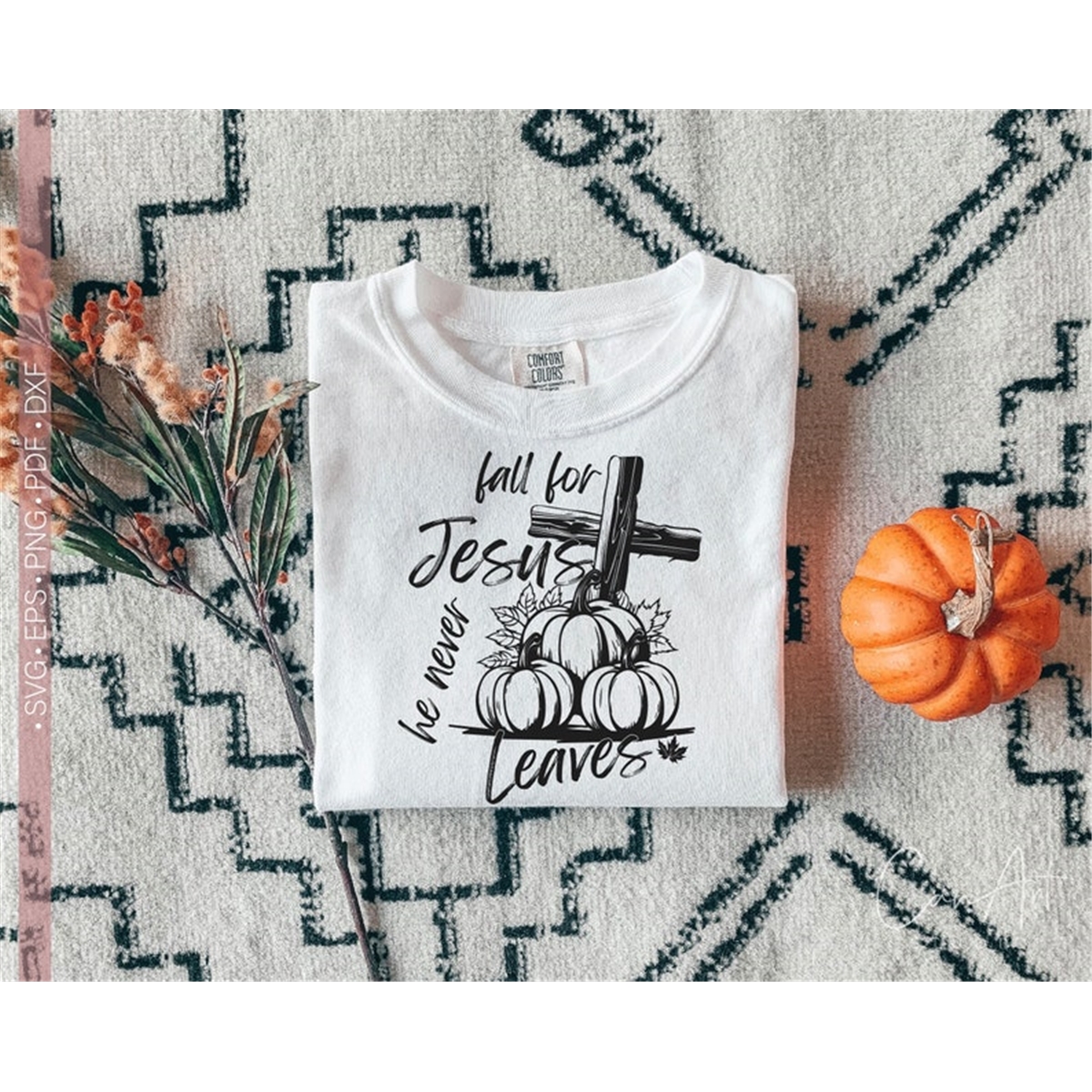 Fall For Jesus Svg Png, Christian Fall Print Designs, Faith- | Inspire ...