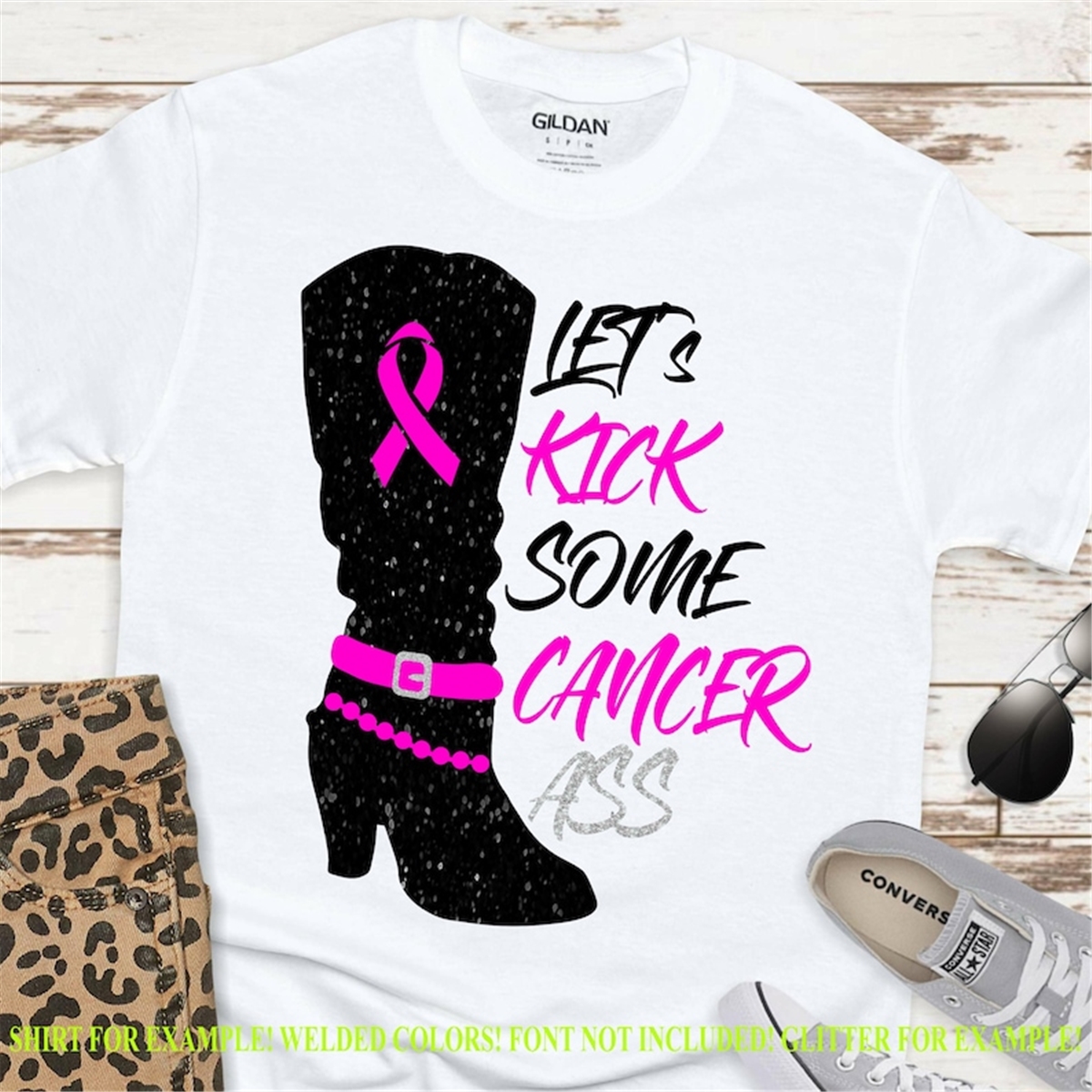 Breast Cancer svg, Kick Cancers Ass Awareness SVG, Cancer Su | Inspire ...
