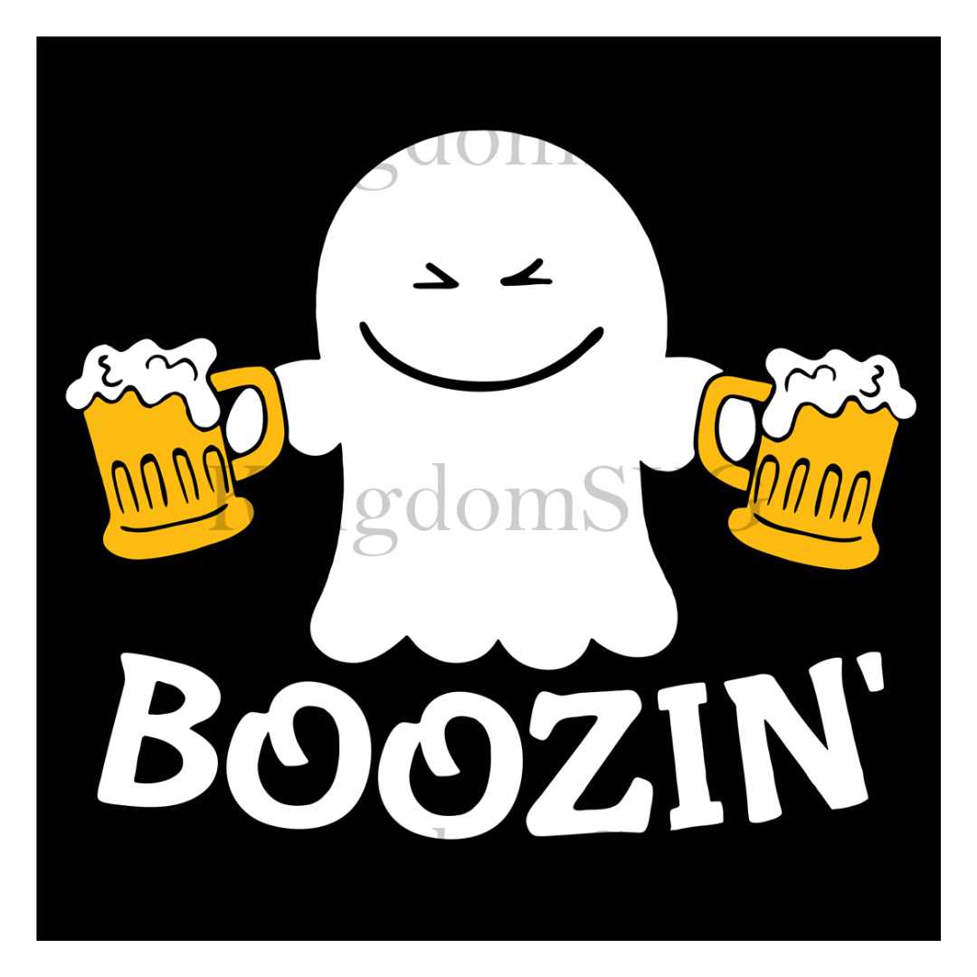 Boo Ghost Halloween Boozin Funny Beer Drinking Party Hallowe - Inspire ...