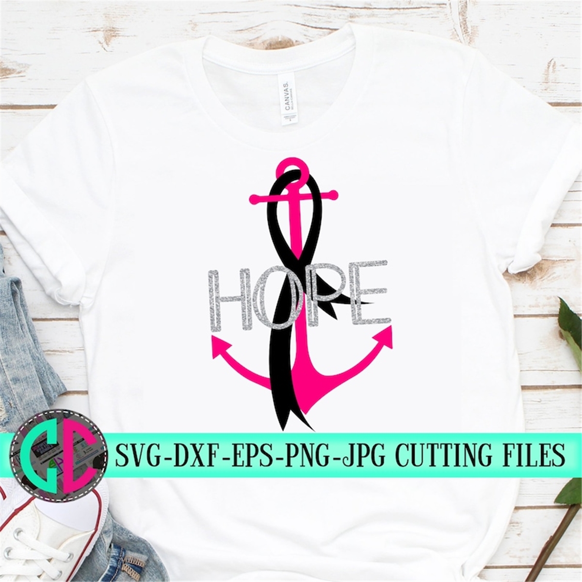 Breast Cancer svg, Hope Anchor svg, Cancer Survivor svg, Pin - Inspire ...