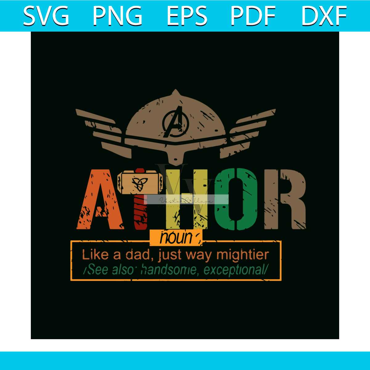 Fathor Noun Like A Dad Just Way Mightier Svg, Fathers Day Sv | Inspire ...