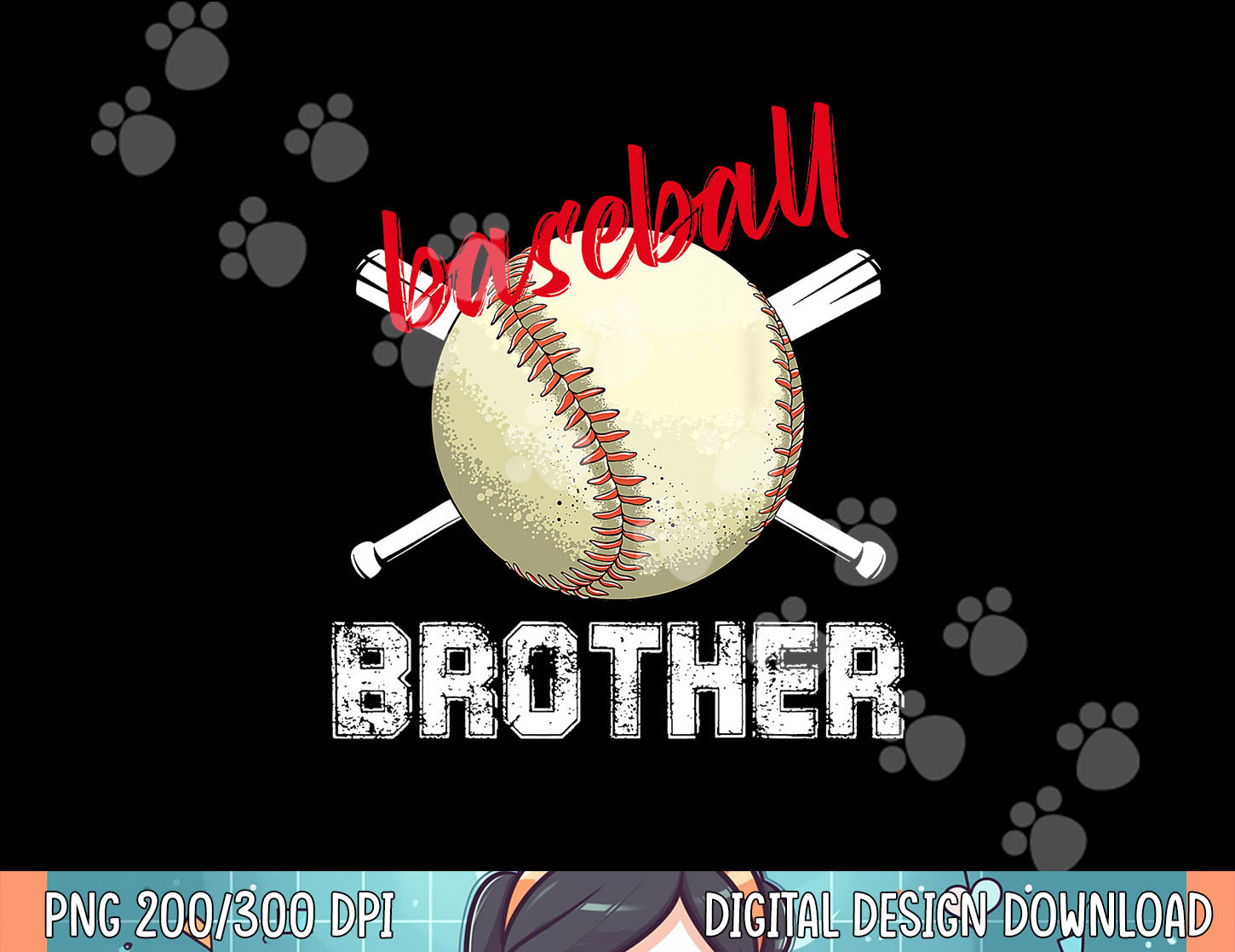 Proud Baseball Brother Baseball Biggest Fan Family Match png | Inspire ...
