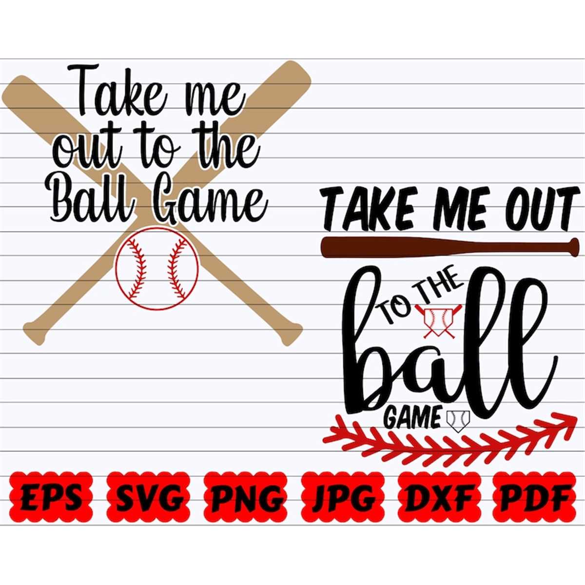 Take Me Out To The Ball Game SVG | Take Me Out SVG | Ball Ga | Inspire ...