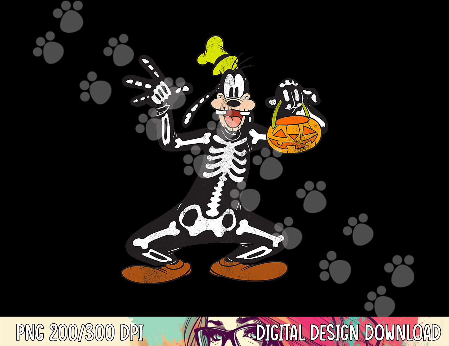 Disney Goofy Skeleton Halloween png,sublimation copy | Inspire Uplift